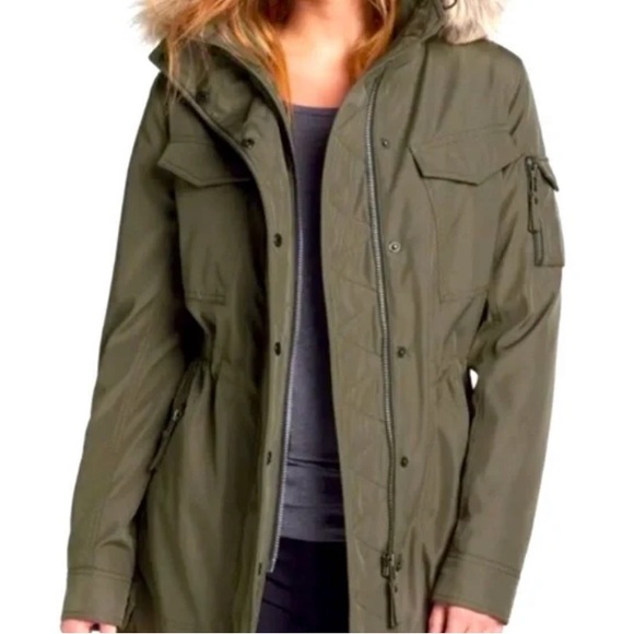 Jackets & Coats | Olive Green Parka Waterproof Fleece Lining | Poshmark